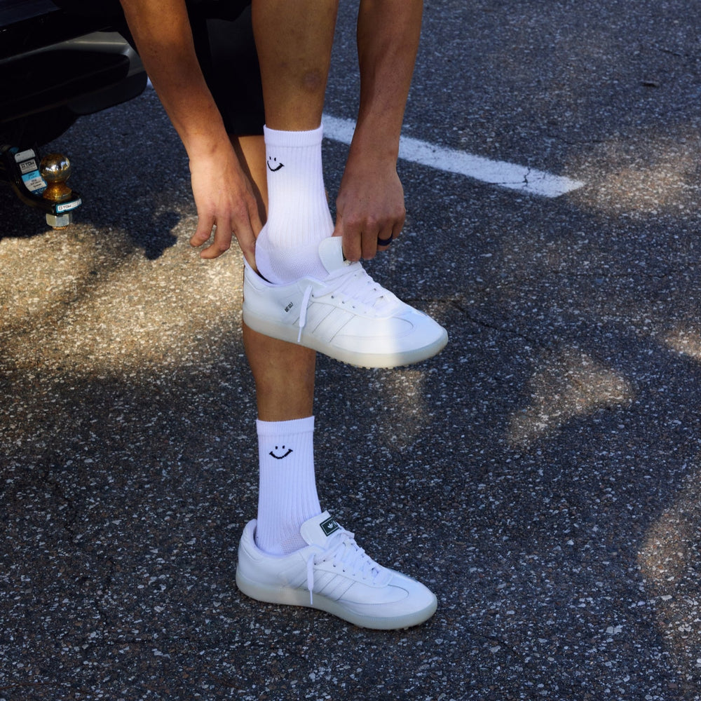 Smiley Crew 3-Pack - del campo golf socks | made in the USA