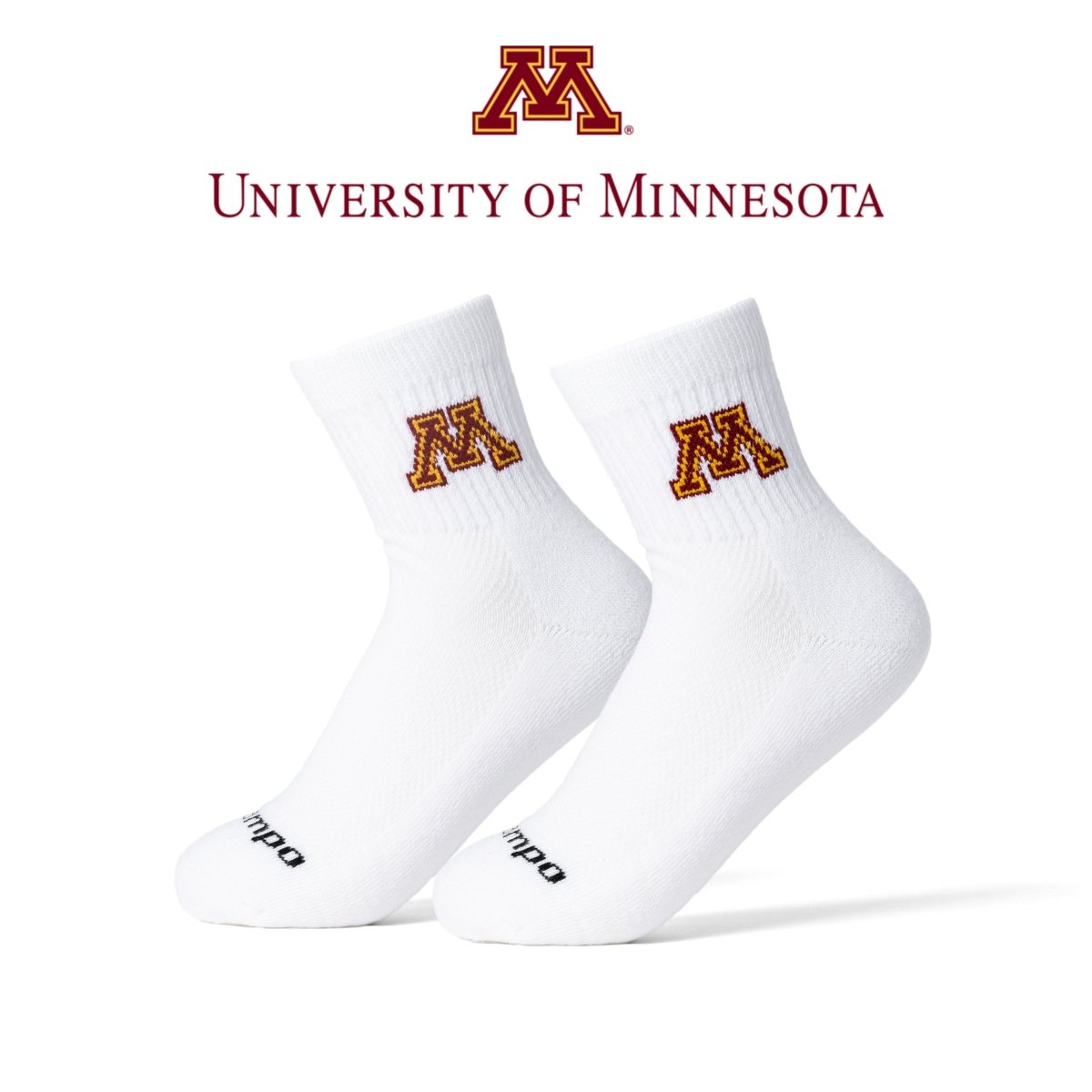 Minnesota Gophers - del campo golf socks | made in the USA